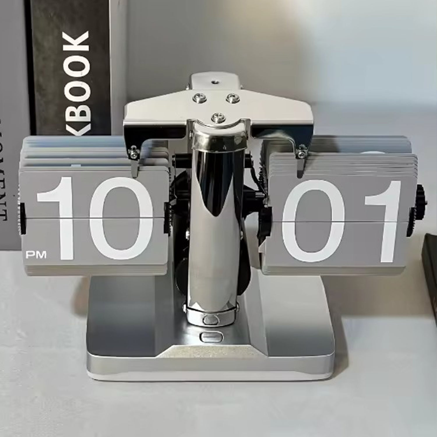 Mechanical retro electronic automatic page turning clock, far peak min ...