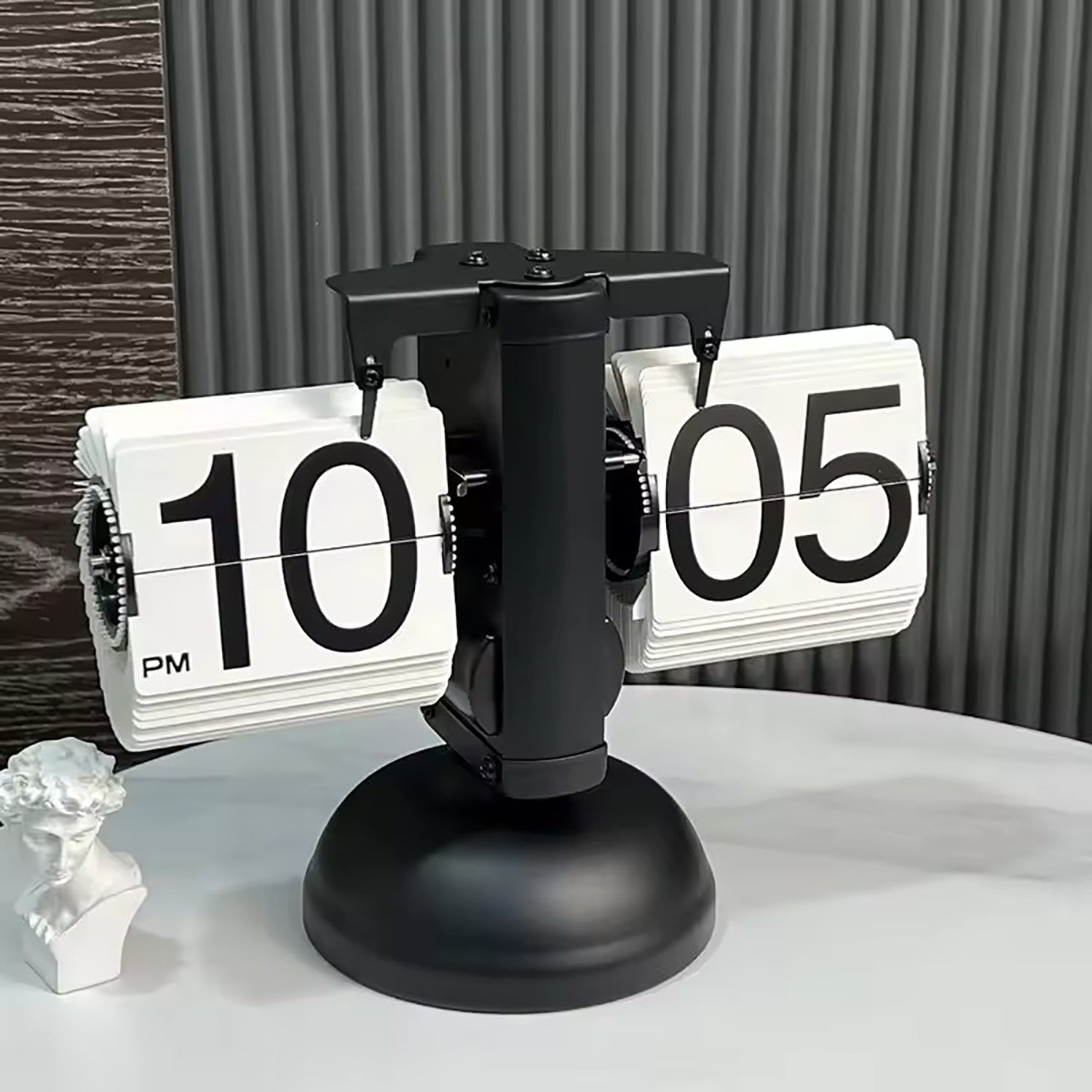 Mechanical retro electronic automatic page turning clock, far peak min ...